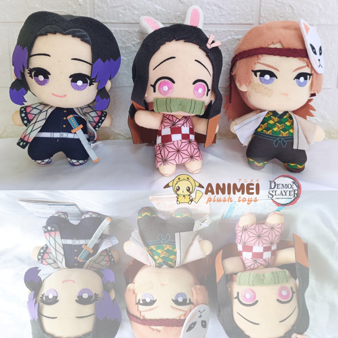 Demon Slayer Plush Straps 16cm (Shinobu, Nezuko Bunny, Sabito) on Carousell