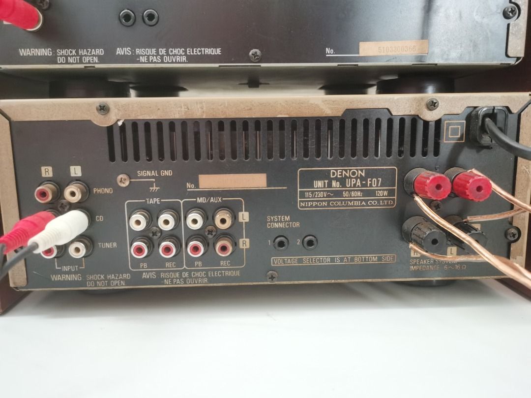 DENON MINI HIFI STEREO AMPLIFIER UPA-F07, 音響器材, Soundbar、揚聲器、藍牙喇叭、耳擴 ...