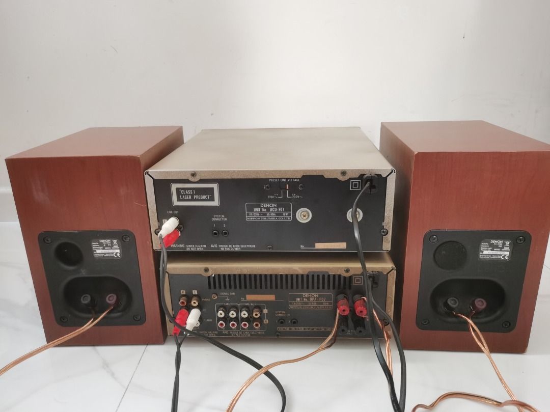 DENON MINI HIFI STEREO AMPLIFIER UPA-F07, 音響器材, Soundbar、揚聲器、藍牙喇叭、耳擴 ...