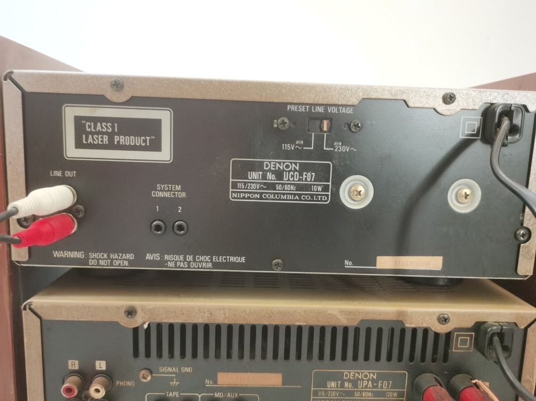 DENON MINI HIFI STEREO AMPLIFIER UPA-F07, 音響器材, Soundbar、揚聲器、藍牙喇叭、耳擴 ...