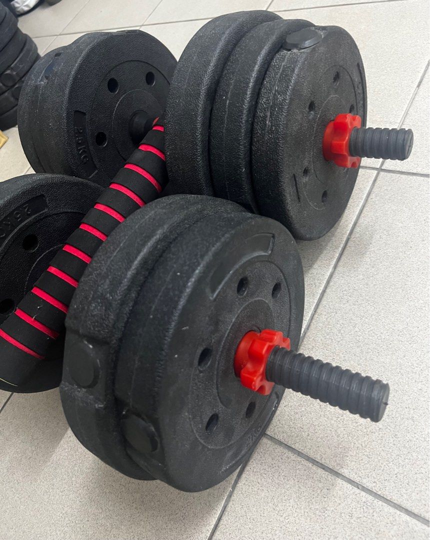 Dumbels - full set, Sports Equipment, Exercise & Fitness, Weights ...