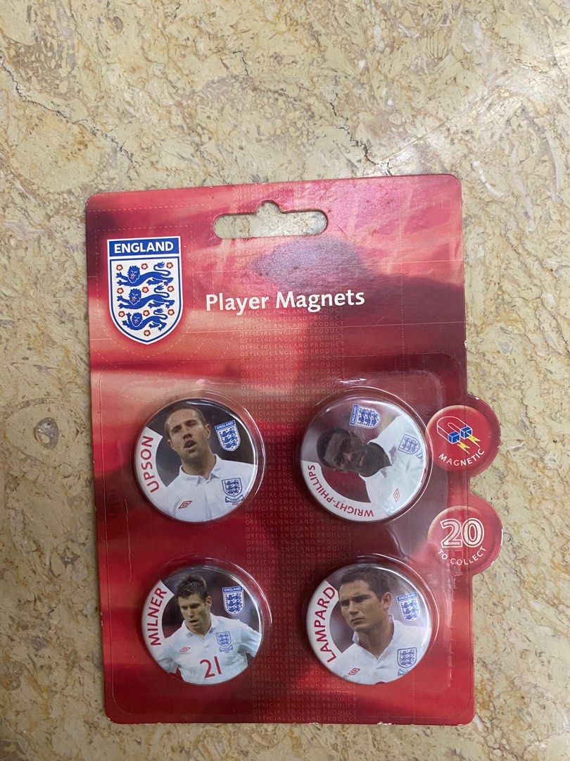 England team magnets, Hobbies & Toys, Toys & Games on Carousell