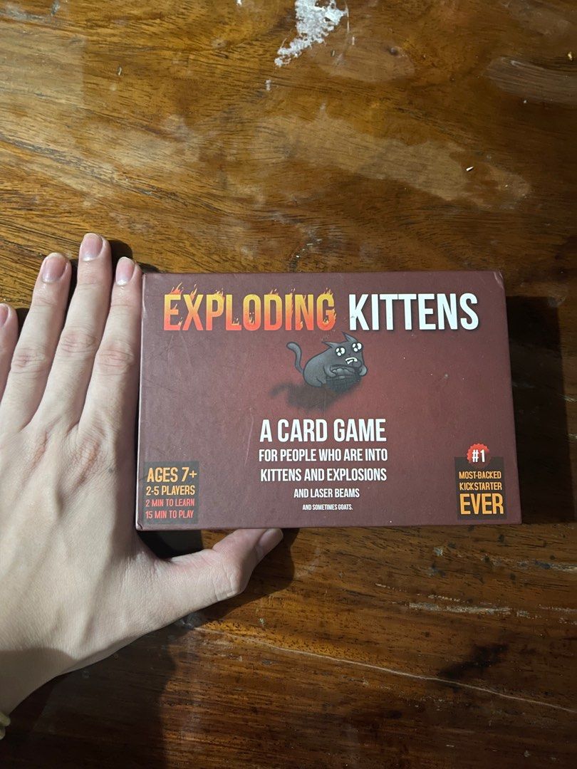 Exploding Kittens Card Game, Hobbies & Toys, Toys & Games on Carousell