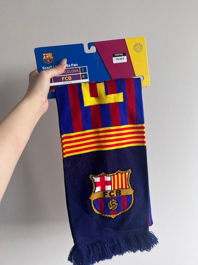 Fc Barcelona Scarf, Men's Fashion, Watches & Accessories, Scarves on ...