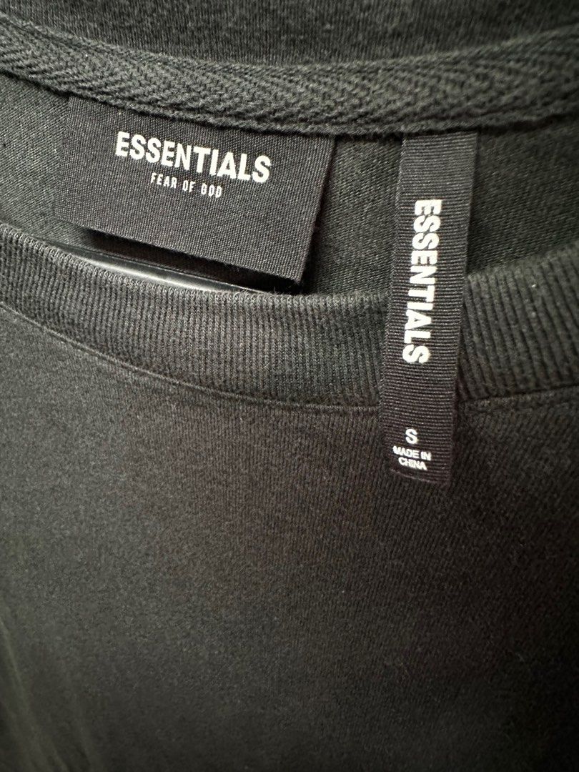 Fear of God Essentials Reflective Oversized Tee, Men's Fashion, Tops ...