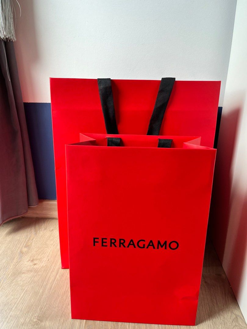 Ferragamo Paper Bag (empty), Luxury, Bags & Wallets on Carousell