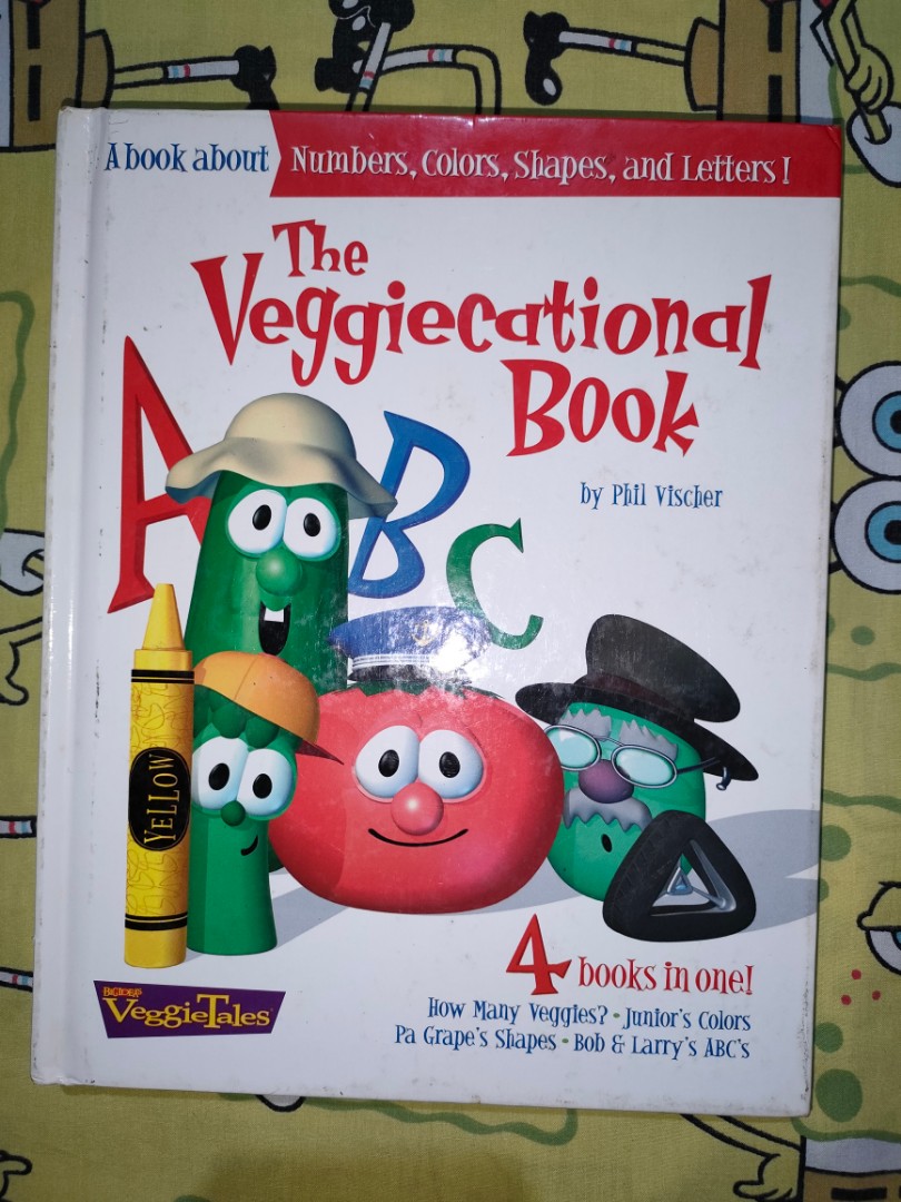 For Sale Veggietales Book for Kids 4 Stories The Veggiecational Book ...