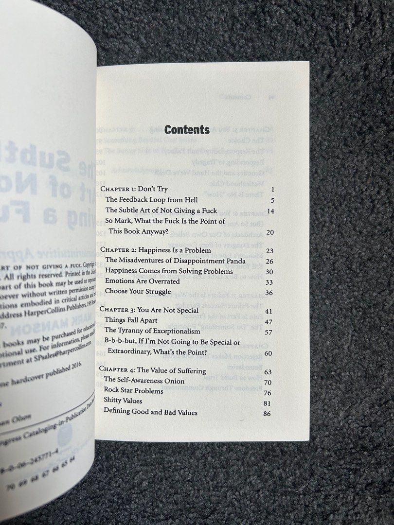 (FREE SHIPPING) The Subtle Art of Not Giving a F*ck Non-Fiction Book by ...