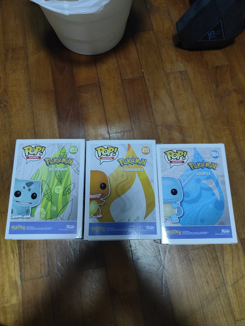 Funko Pop Pokemon diamond Gen 1 starters convention exclusive, Hobbies ...