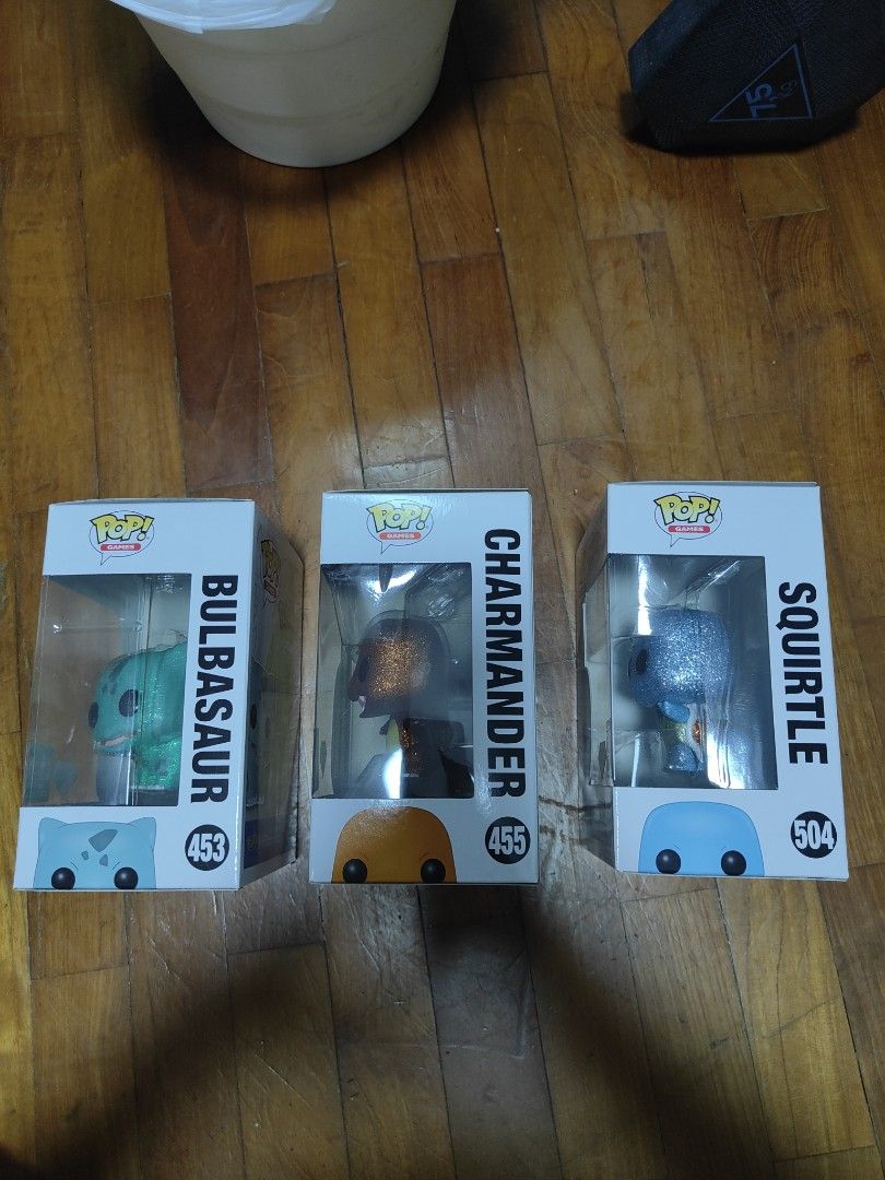 Funko Pop Pokemon diamond Gen 1 starters convention exclusive, Hobbies ...