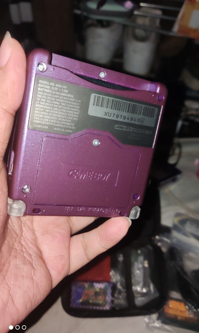 Gengar Gameboy Advance SP 101 Brighter, Video Gaming, Video Game ...
