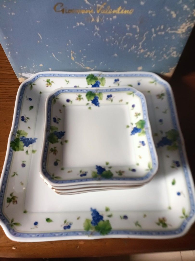 Giovanni Valentino Italy Cake Plate (square) on Carousell