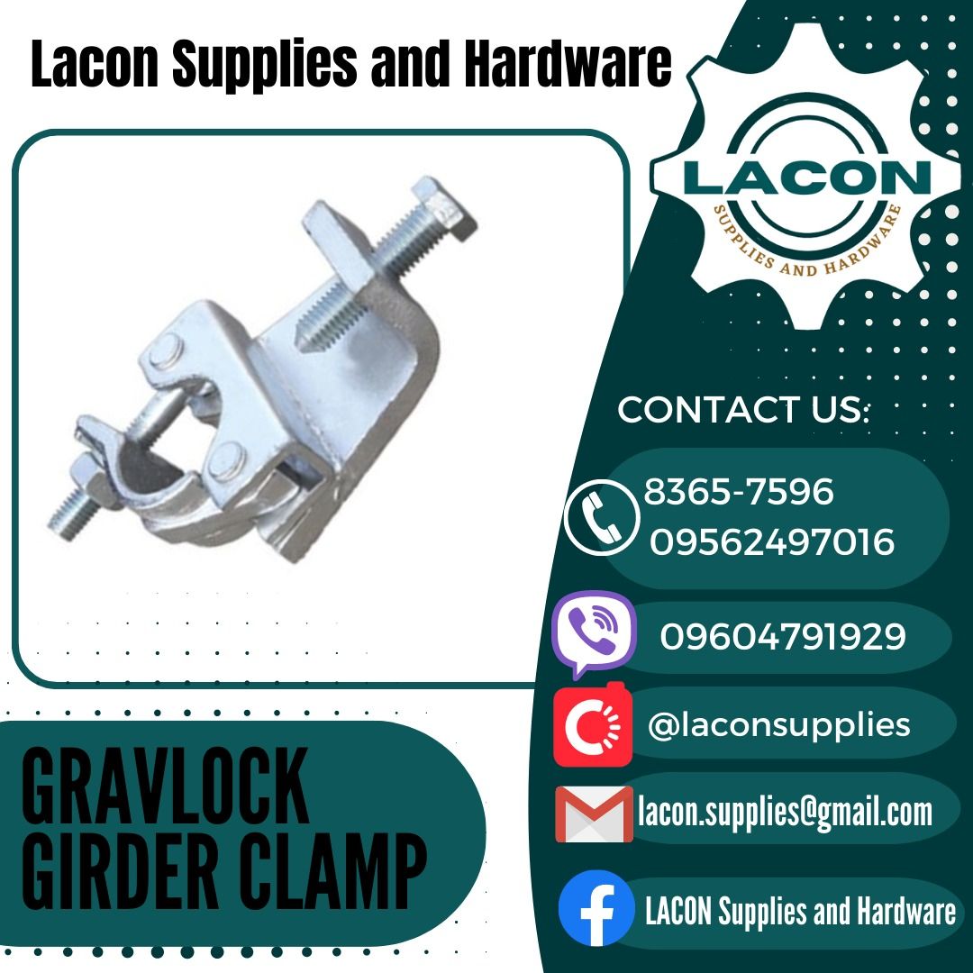 Gravlock Girder Clamp, Commercial & Industrial, Construction & Building ...