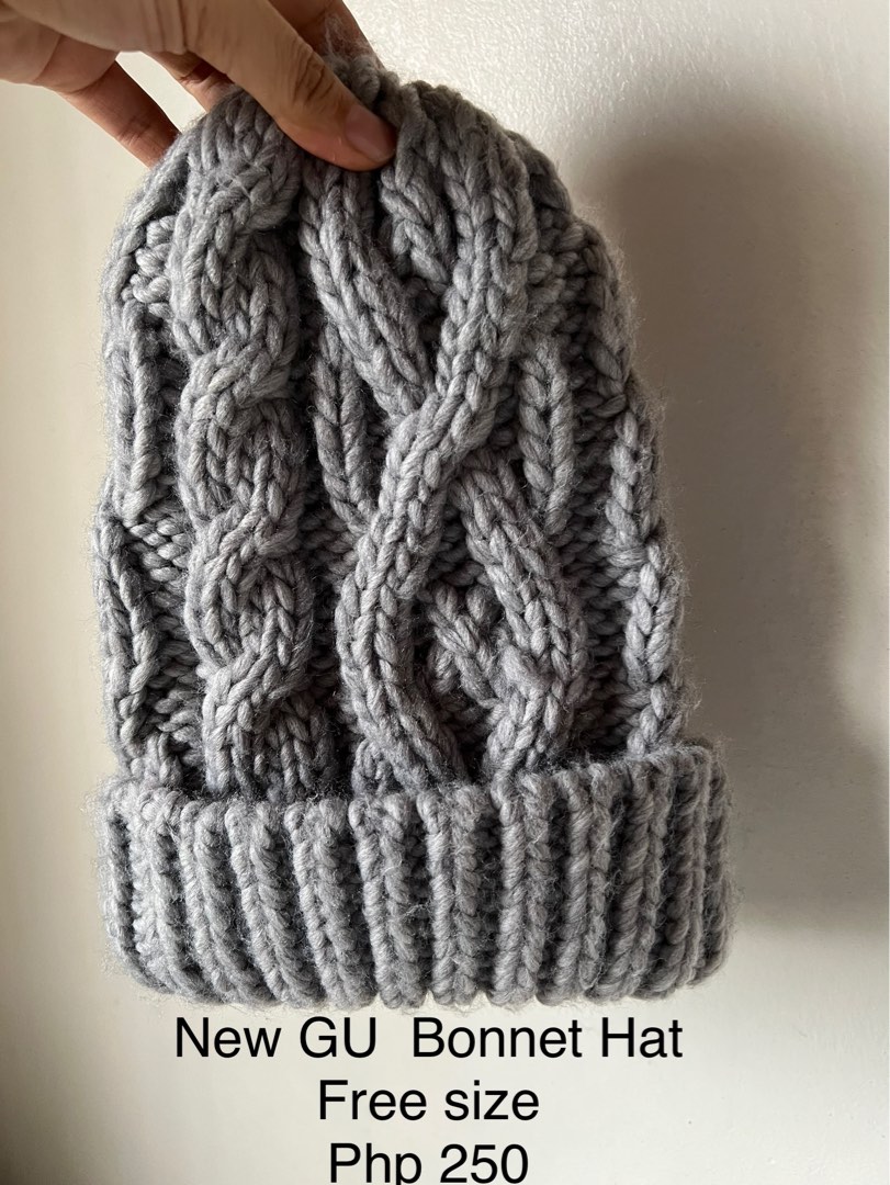 GU bonnet hat, Women's Fashion, Watches & Accessories, Hats & Beanies ...