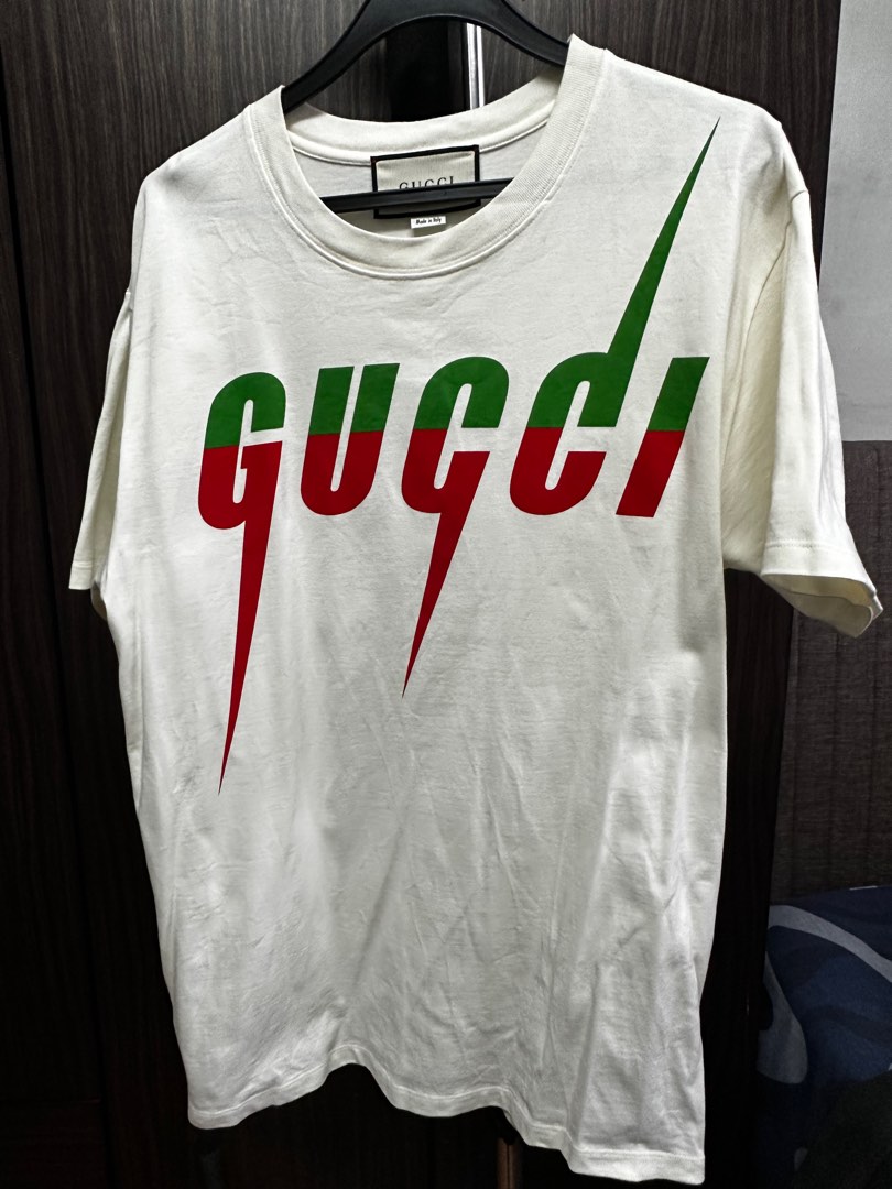 Gucci Blade Tee in Cream Color, Men's Fashion, Tops & Sets, Tshirts ...