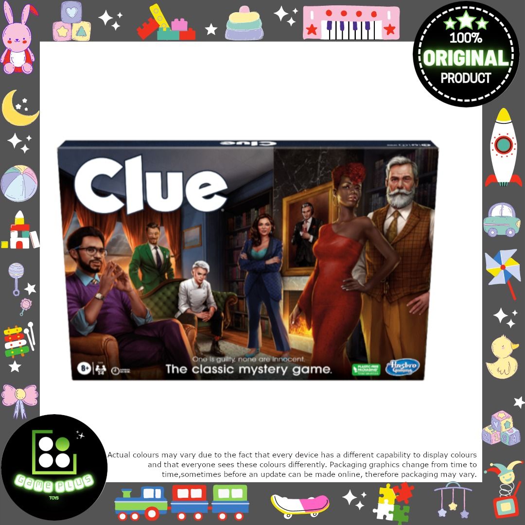 Hasbro Cluedo The Classic Mystery Game Board Game (2023 Refresh version ...
