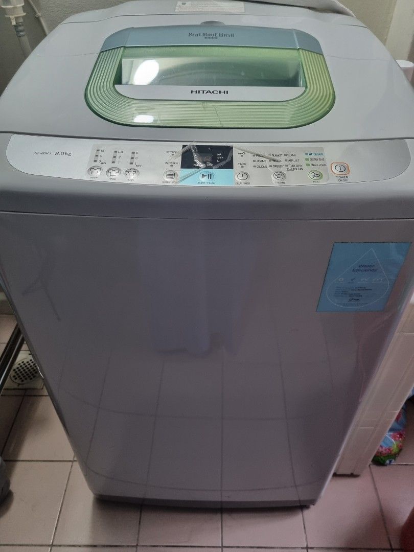 Hitachi Washing Machine 8 KG, TV & Home Appliances, Washing Machines ...