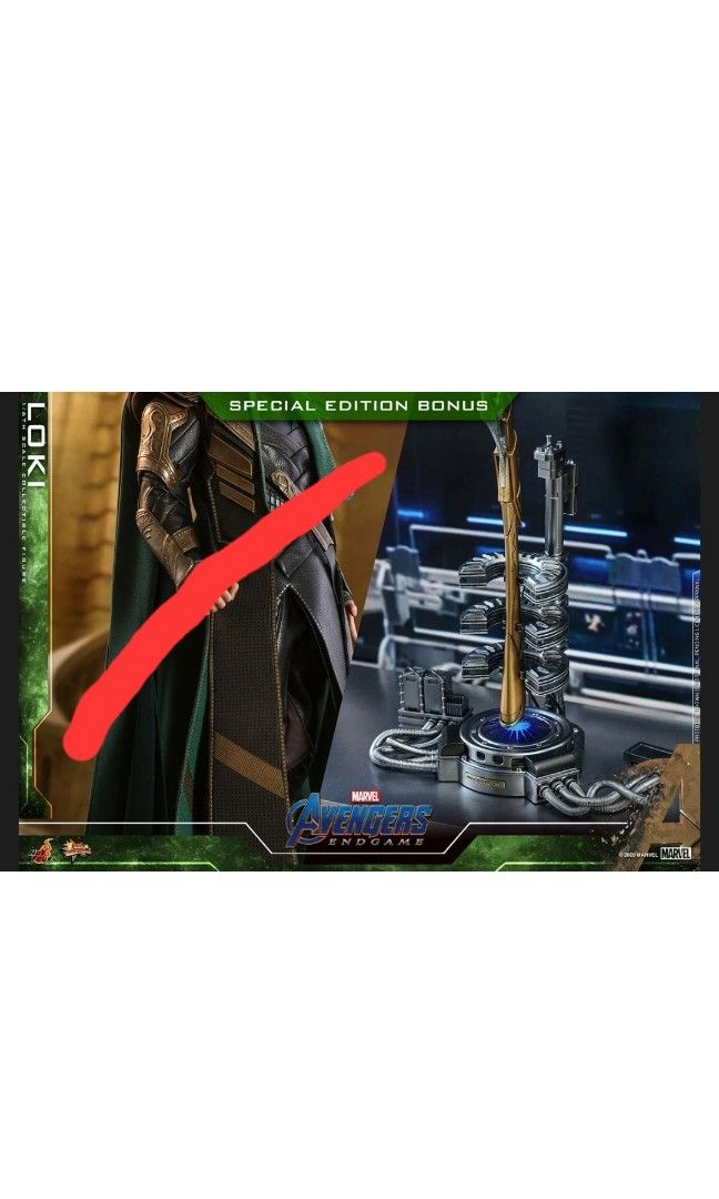 Hot Toys Loki Scepter Holder with Short Scepter, Hobbies & Toys, Toys ...