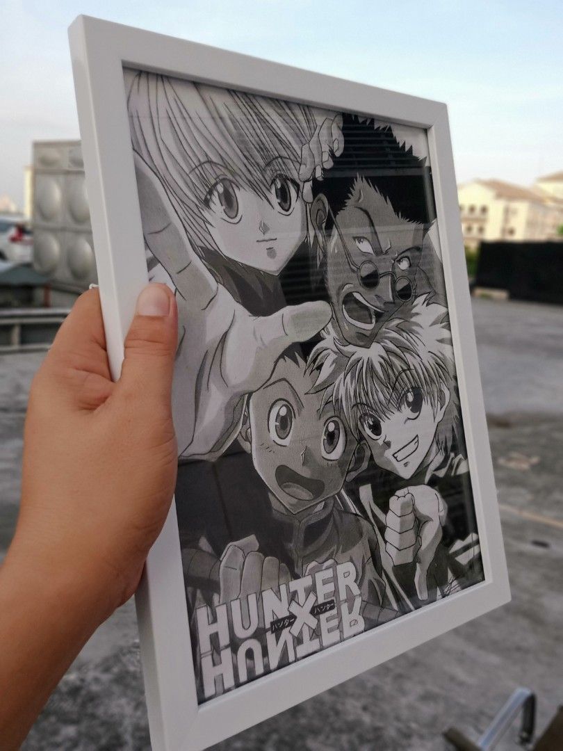 Hunter x Hunter portrait, Furniture & Home Living, Home Decor, Frames ...