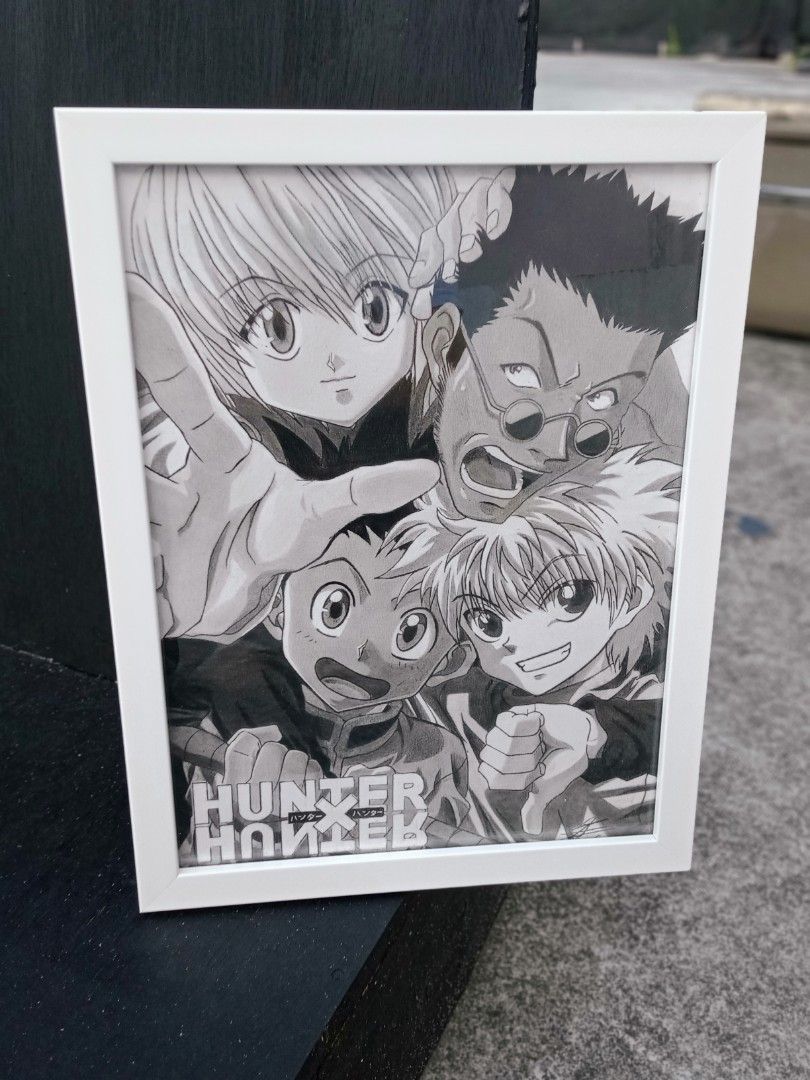 Hunter x Hunter portrait, Furniture & Home Living, Home Decor, Frames ...