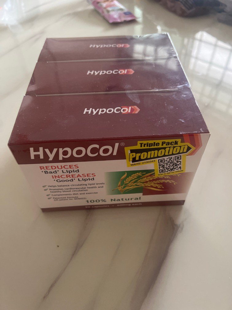 Hypocol triple pack, Health & Nutrition, Health Supplements, Vitamins ...