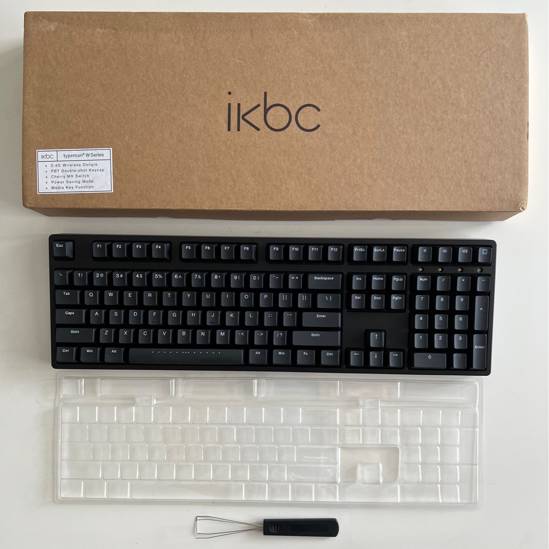 iKBC Typeman W210 Wireless Mechanical Keyboard - Full Size 108 Keys / Cherry MX Brown Switches ...