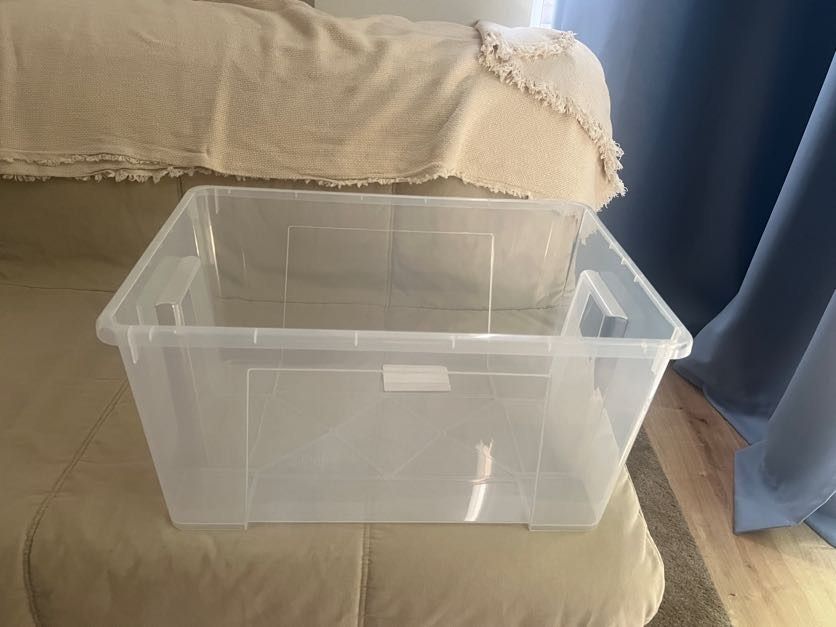IKEA SAMLA Storage box, Furniture & Home Living, Home Improvement ...