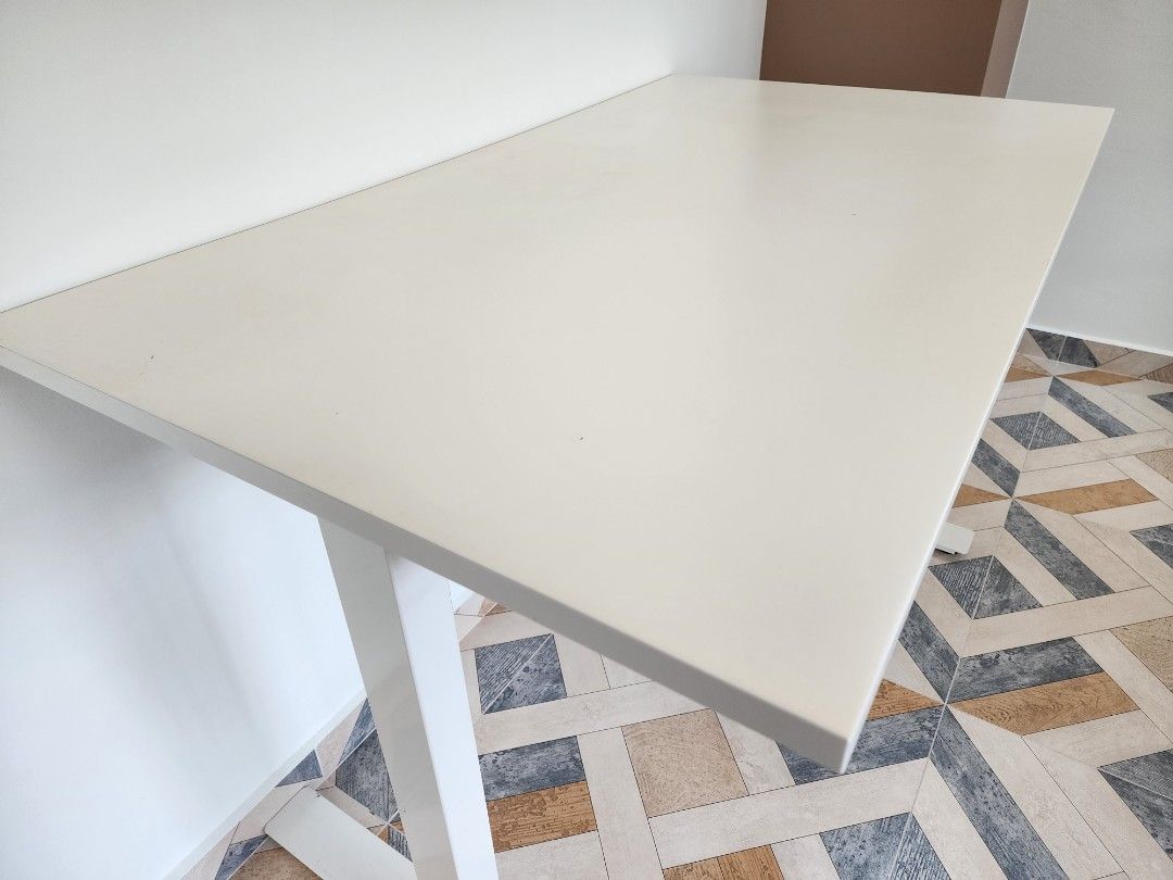 Ikea TROTTEN Sit / Stand Work Office Table or Study Desk, Furniture ...