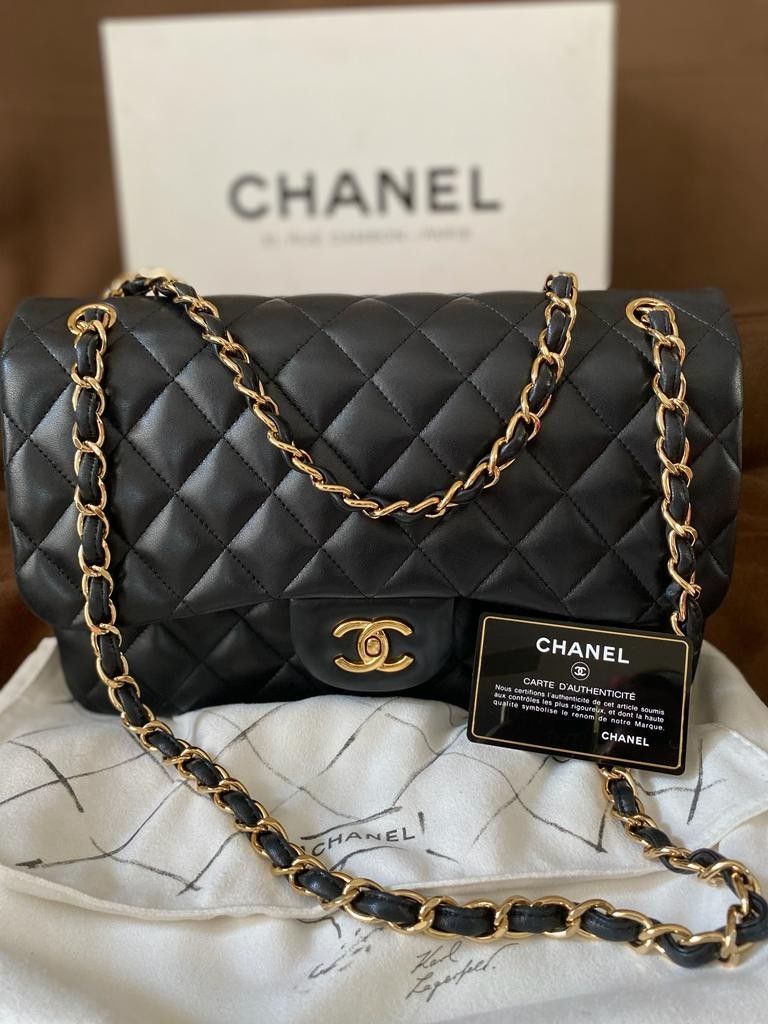 Jumbo Chanel Classic Flap Bag, Luxury, Bags & Wallets on Carousell