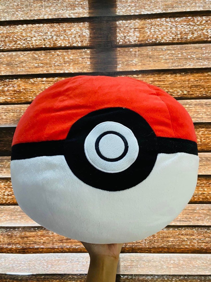 Jumbo Pokeball plushie, Hobbies & Toys, Toys & Games on Carousell