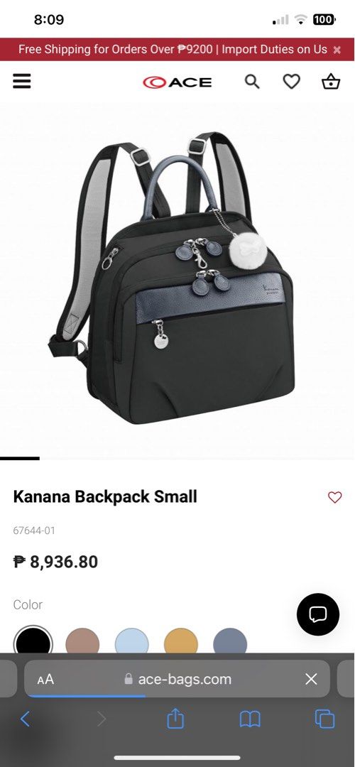 KANANA PROJECT BACKPACK NYLON LIGHTWEIGHT BAG, Women's Fashion, Bags ...