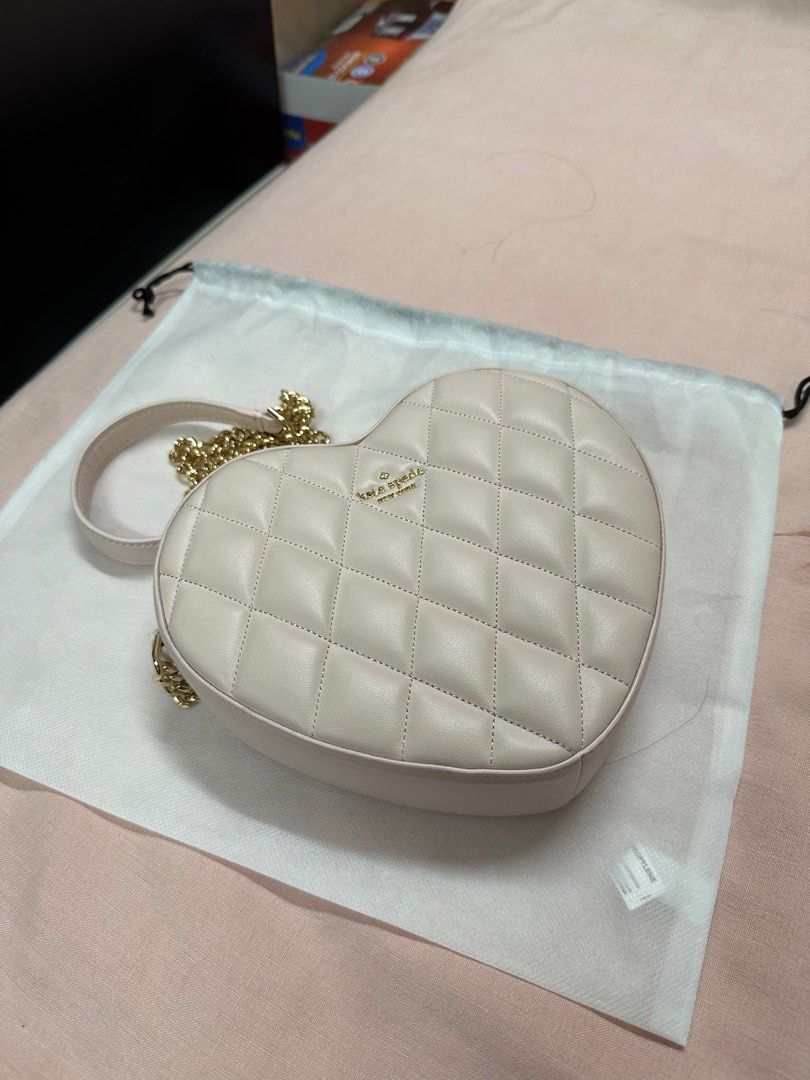 Kate spade heart shape bag, Luxury, Bags & Wallets on Carousell