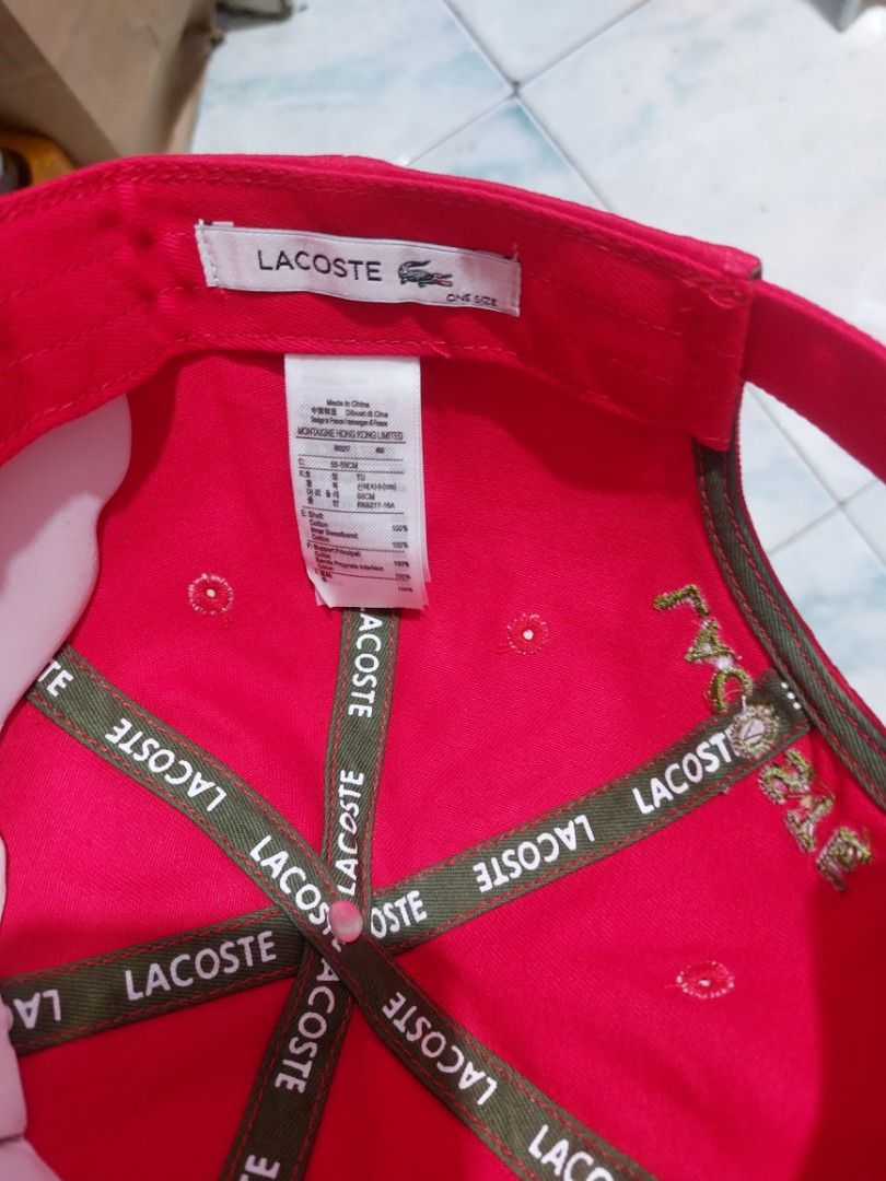 LACOSTE CAP BIGLOGO, Men's Fashion, Watches & Accessories, Caps & Hats ...