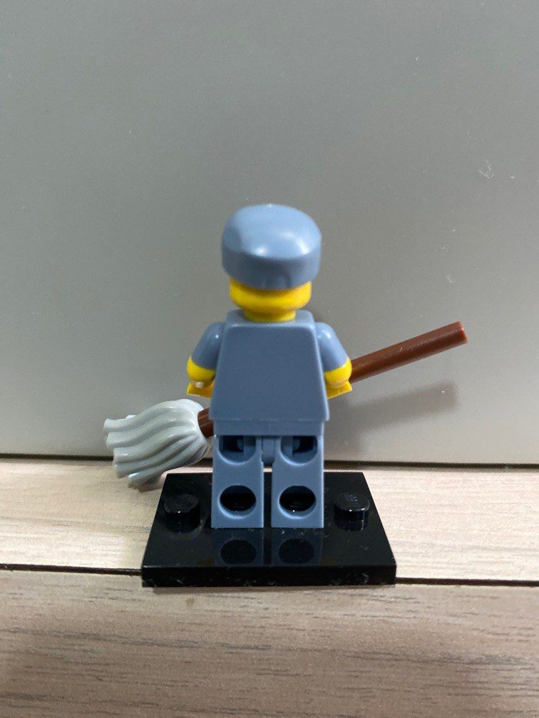 Lego Mini figurines Janitor, Hobbies & Toys, Toys & Games on Carousell