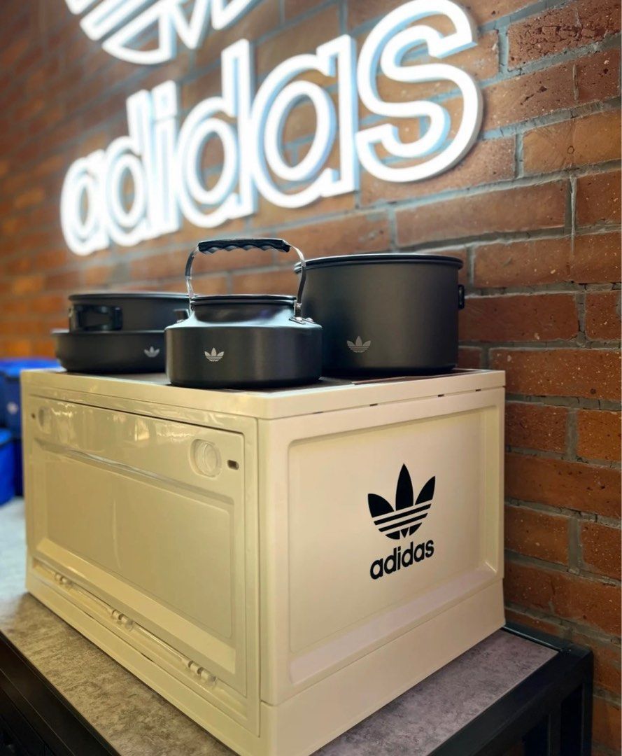 [LIMITED EDITION] Adidas Storage Camping Box (Off White), Furniture ...