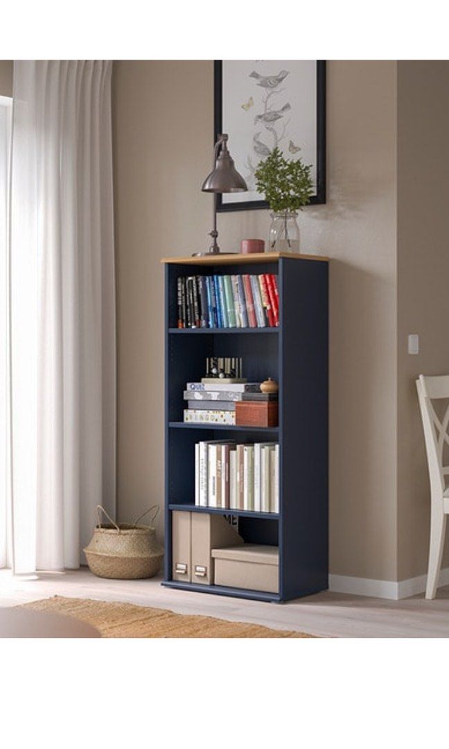 Living room display shelving bookcase bookshelf ALEX BAGGEBO BILLY ...