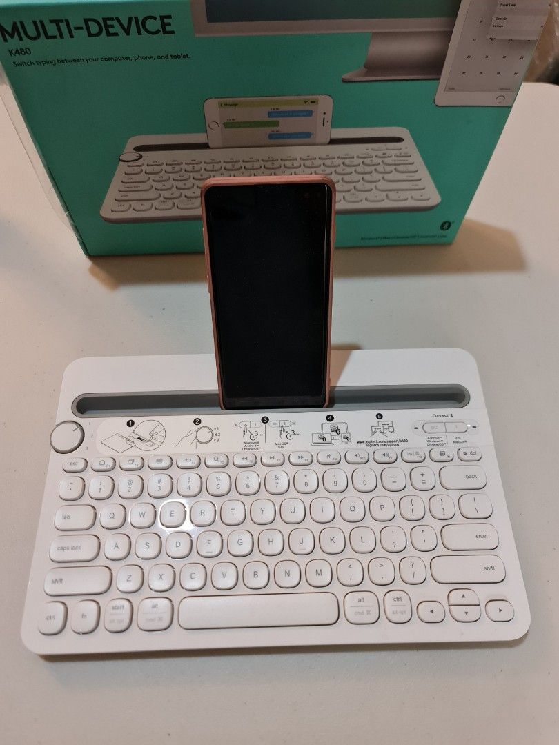Logitech Bluetooth Multi-Device Keyboard K480, Works with Windows and Mac OS Android and iOS ...