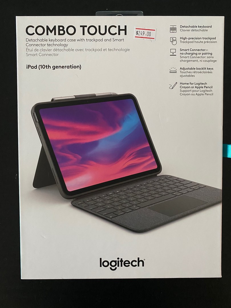 Logitech Combo Touch Keyboard for iPad (10th Generation), Computers ...