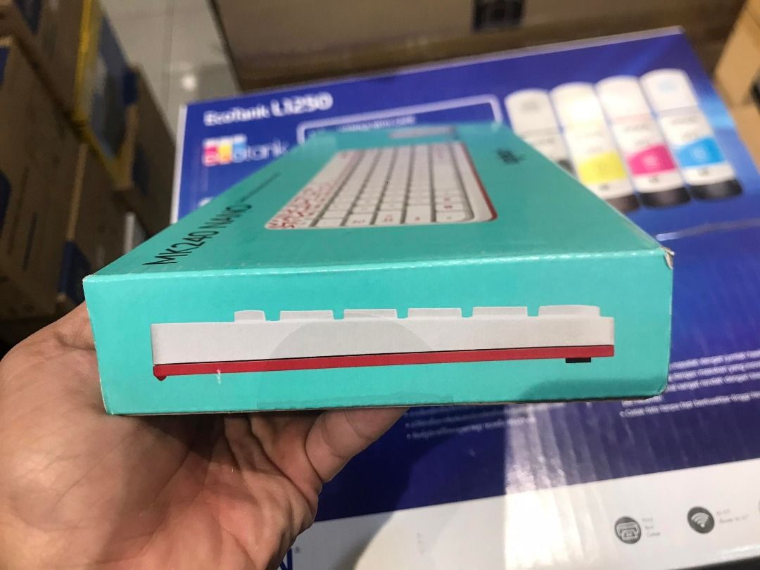 Logitech Mk240 Nano Wireless Keyboard Mouse Combo White On Carousell