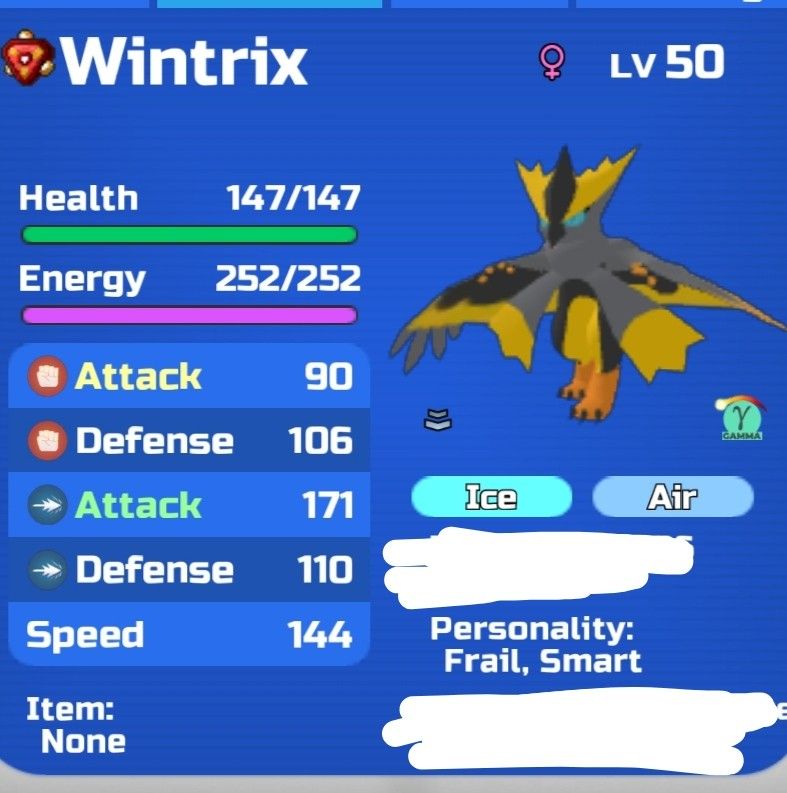 Loomian Legacy Gamma Wintrix, Video Gaming, Gaming Accessories, In-Game ...