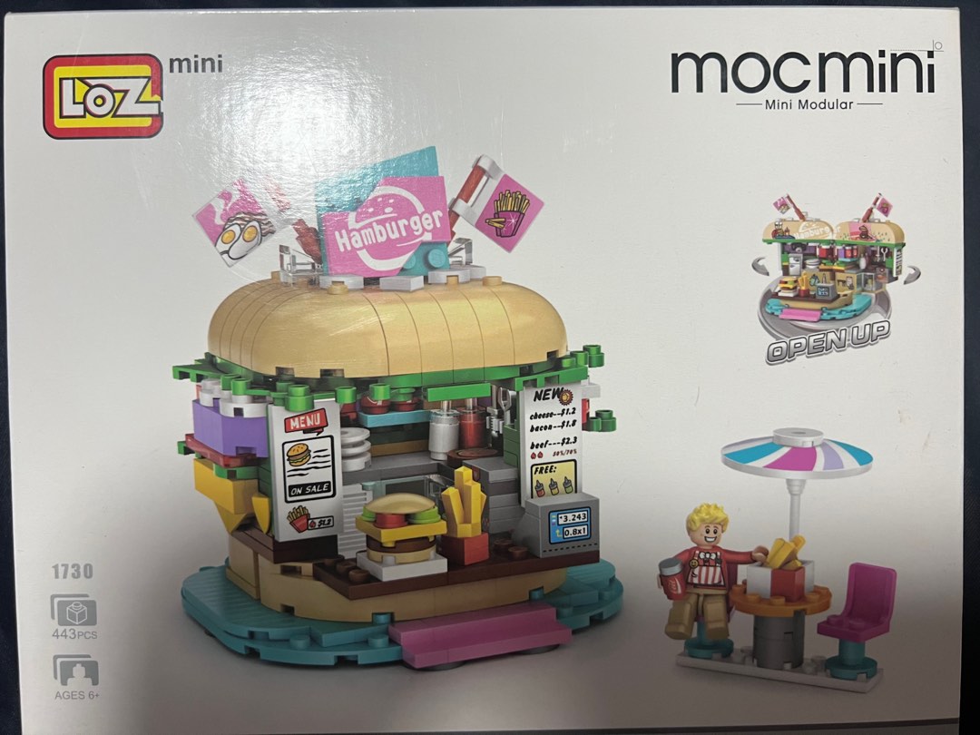 Loz mini block -fast food restaurant, Hobbies & Toys, Toys & Games on ...