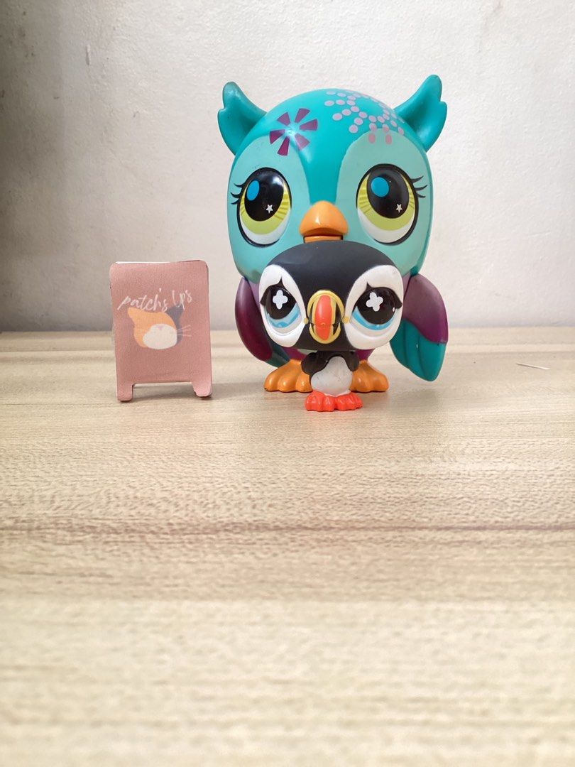 LPS Littlest Petshop Hasbro: OWL, puffin not included, not working good ...