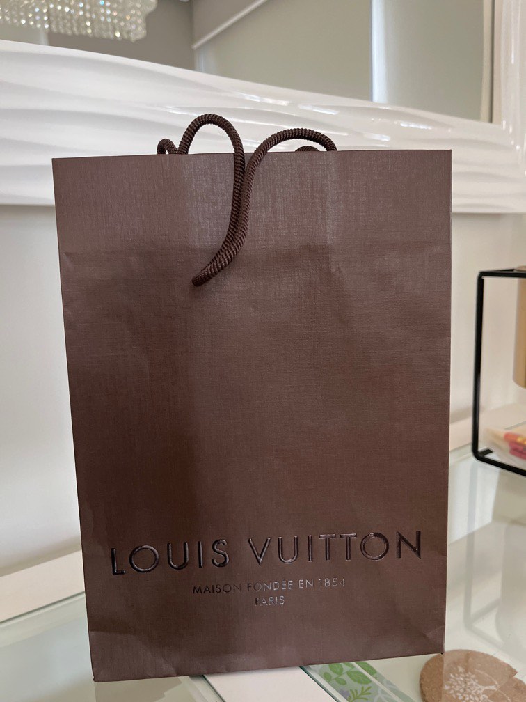 LV paper bag, Luxury, Bags & Wallets on Carousell