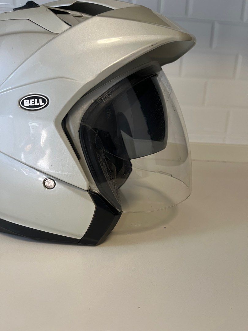Mag-9 Sena Bell Helmet with sling bag, Motorcycles, Motorcycle Apparel ...