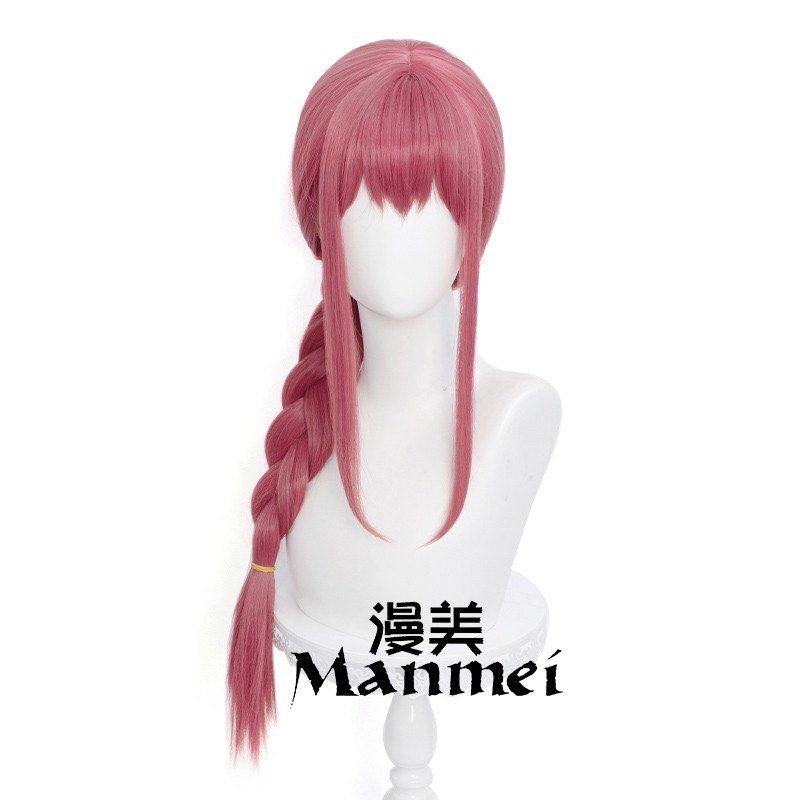Makima Pink Wig (Chainsaw Man Cosplay), Beauty & Personal Care, Hair on ...
