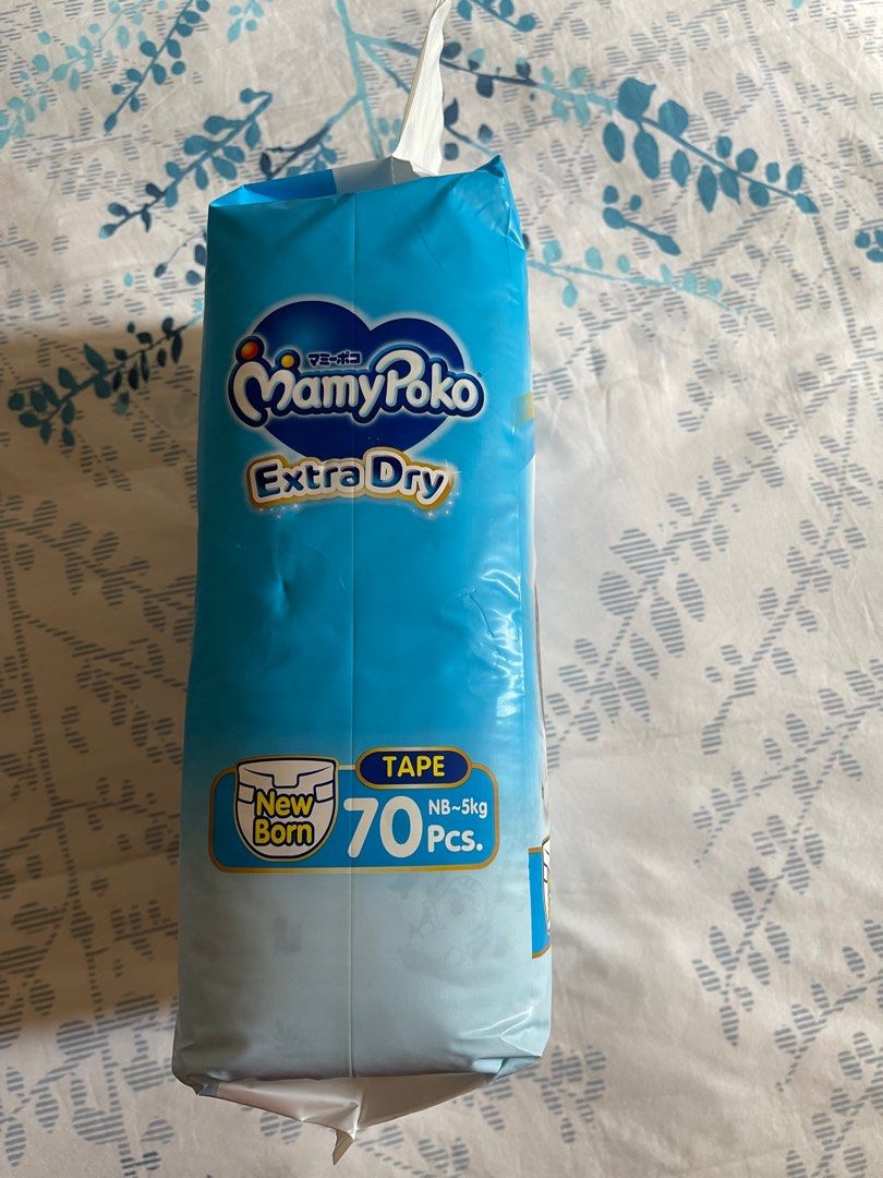 Mammy poko - extra dry - tape - newborn - 70 pcs, Babies & Kids ...