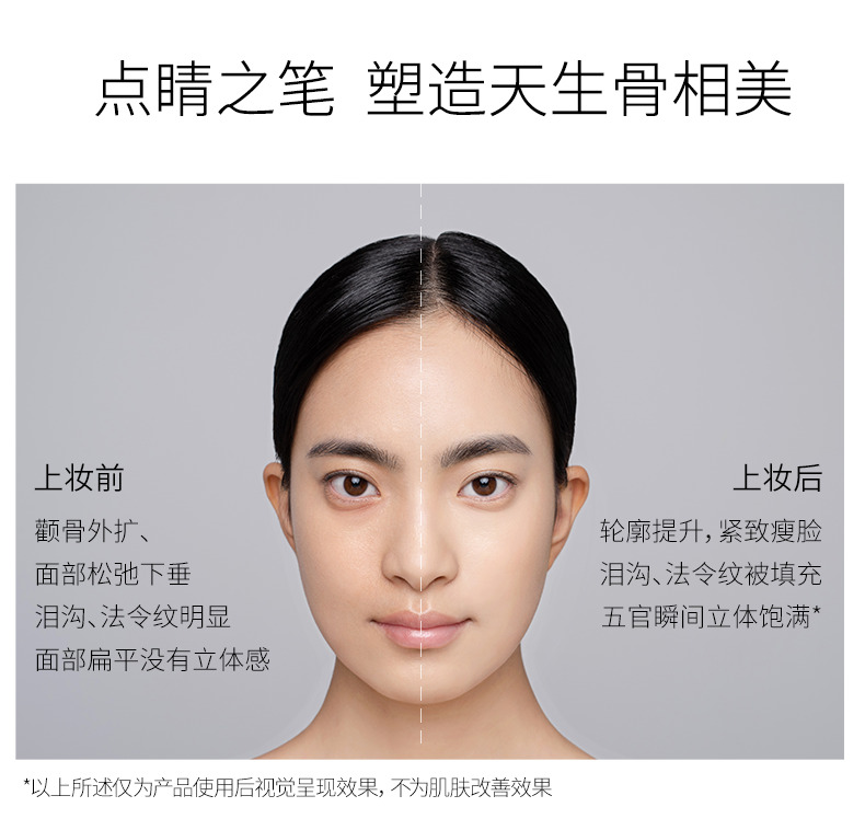 MAOGEPING 3D Light Highlighting Cream Foundation 14.5g 毛戈平光影塑颜高光粉膏 ...