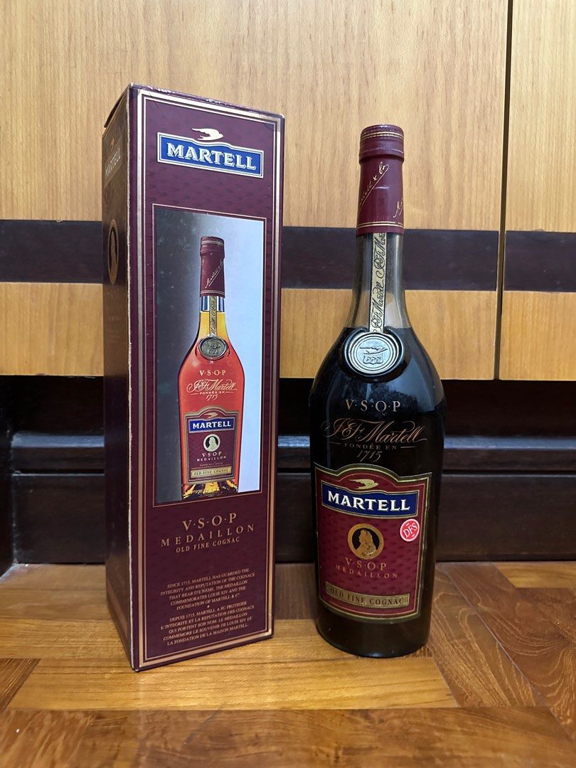 Martell VSOP 1L Medallion Vintage Old Classic Martel Cognac, Food ...