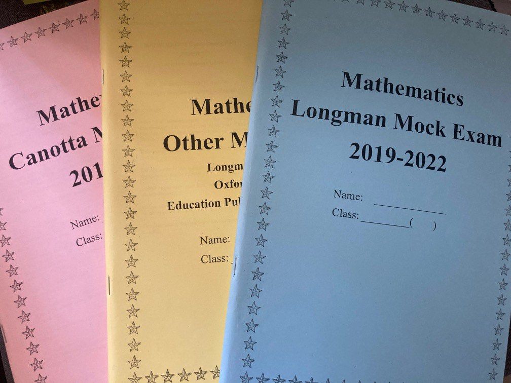 Maths mock exam past paper, 興趣及遊戲, 書本 & 文具, 補充練習 - Carousell