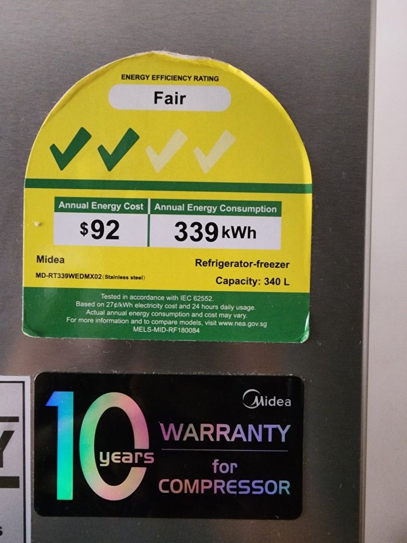 Media Fridge 340L, TV & Home Appliances, Kitchen Appliances ...